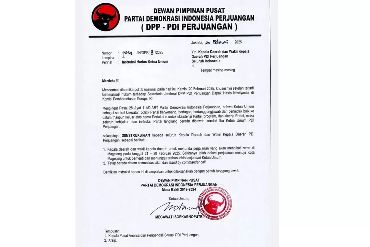 Ini Respon Wamendagri soal Instruksi Megawati pada Kepala Daerah PDIP Tunda Retret | KabarDaerah.com