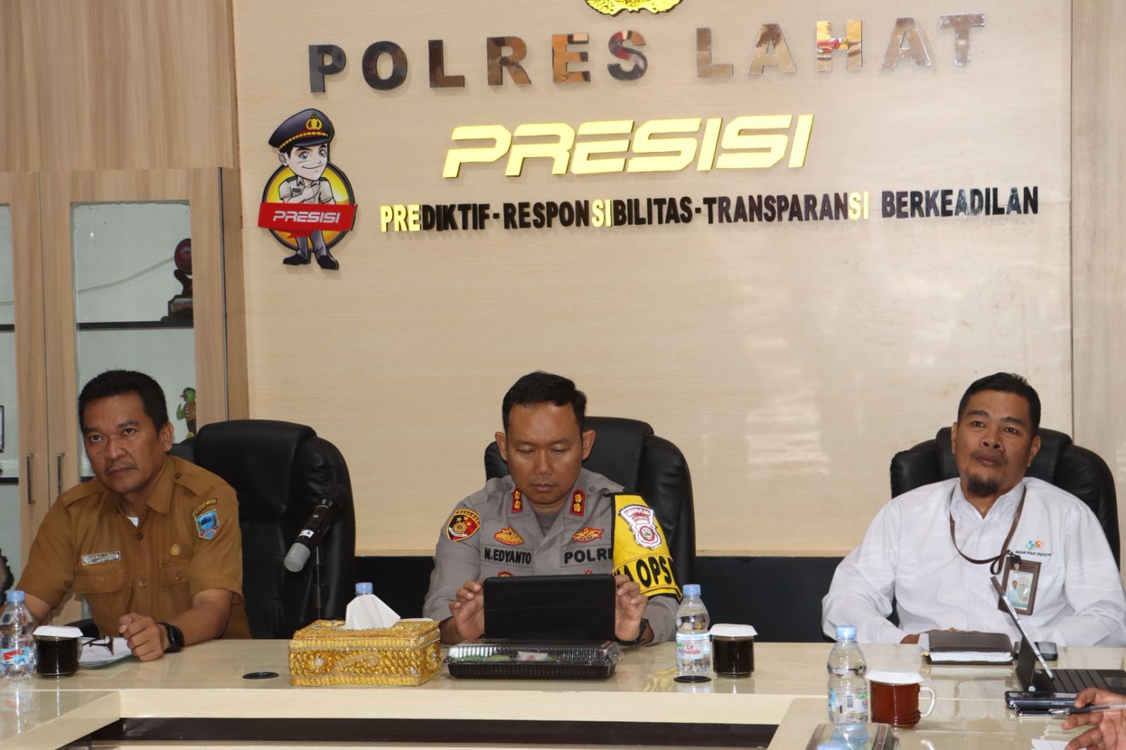 Kapolres Lahat Ikuti Zoom Meeting Anev Program Ketahanan Pangan Nasional | KabarDaerah.com